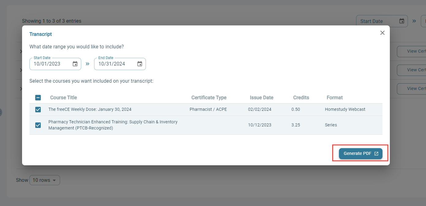 How do I obtain a transcript? – freeCE